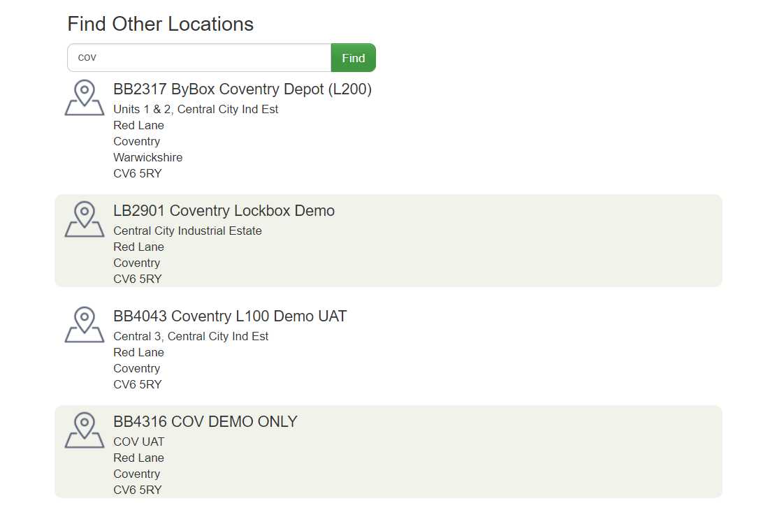 Working with deliveries in Thinventory Mobile Web