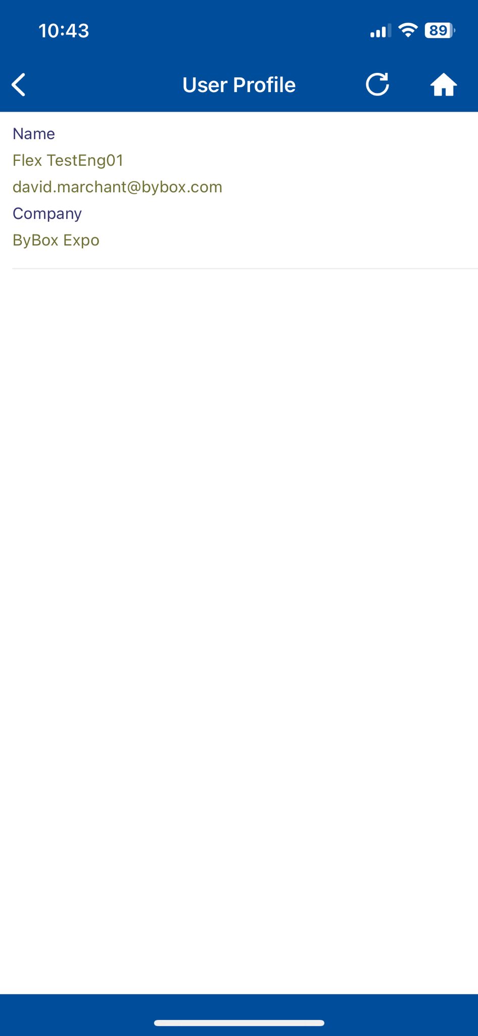 View user profile in Thinventory Mobile