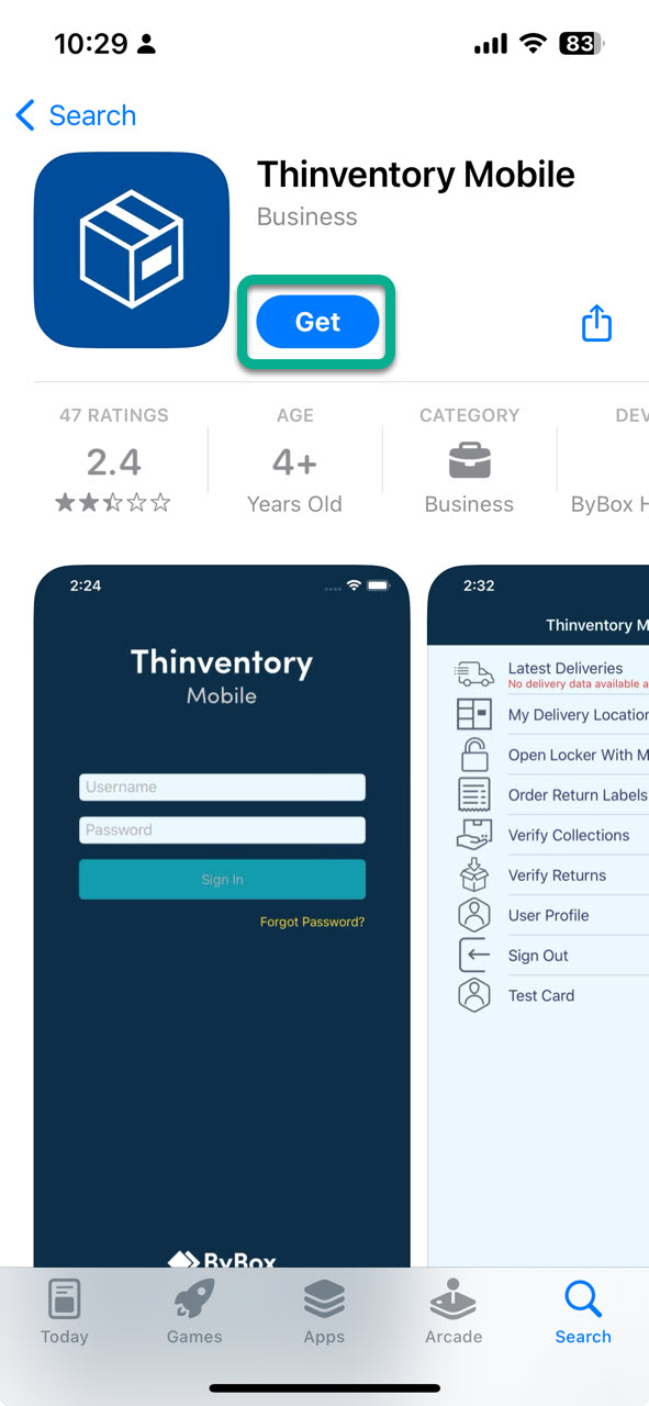 Download Thinventory Mobile