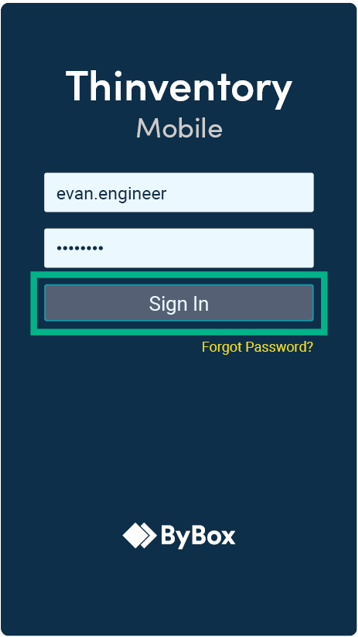 Getting started with Thinventory Mobile