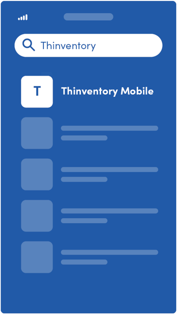Getting started with Thinventory Mobile