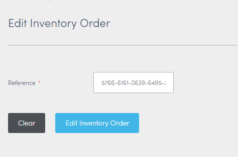 Inventory Orders