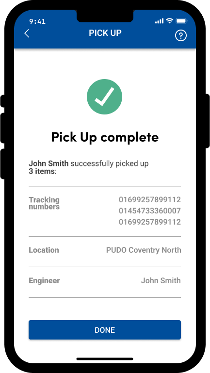 Process a Pick Up in PUDO